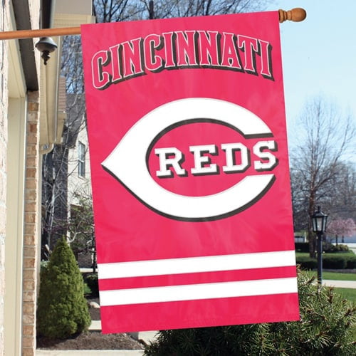 Cincinnati Reds 44" x 28" Applique Team Flag - Walmart.com - Walmart.com