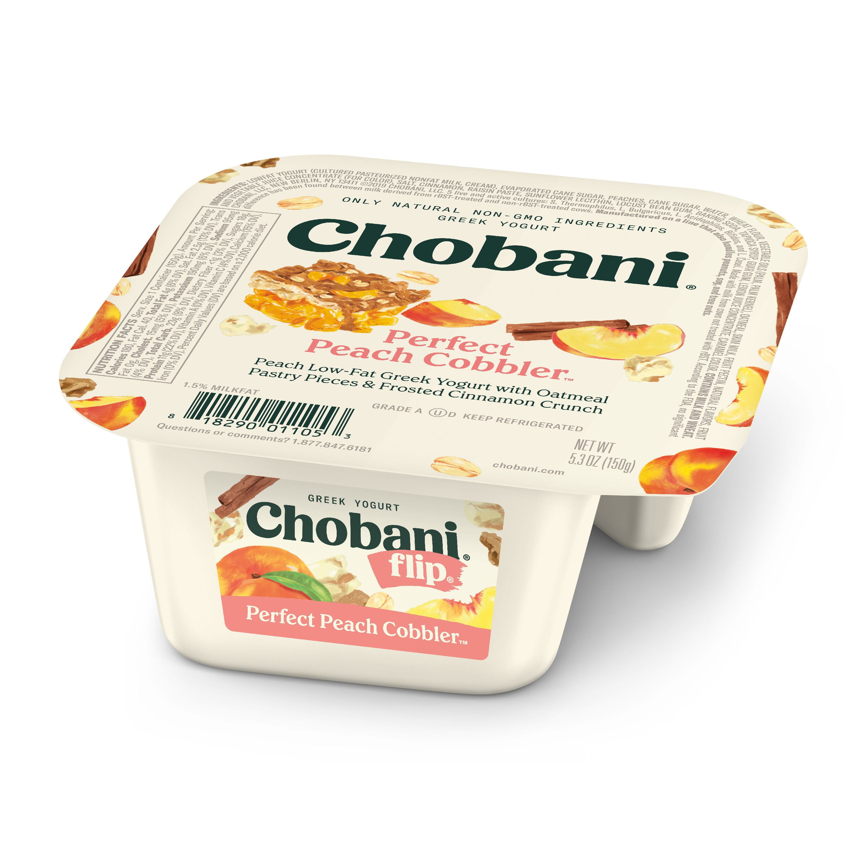 Chobani Flip Peach Cobbler Nutrition Facts | Besto Blog