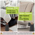 Black 9 Pack Furniture Risers 8 Inch Heavy Duty Round Leg Lifts For Bed ...