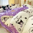 Sanrio Cinnamoroll Milk Velvet Quilt Cover Winter Cartoon Melody Kuromi ...