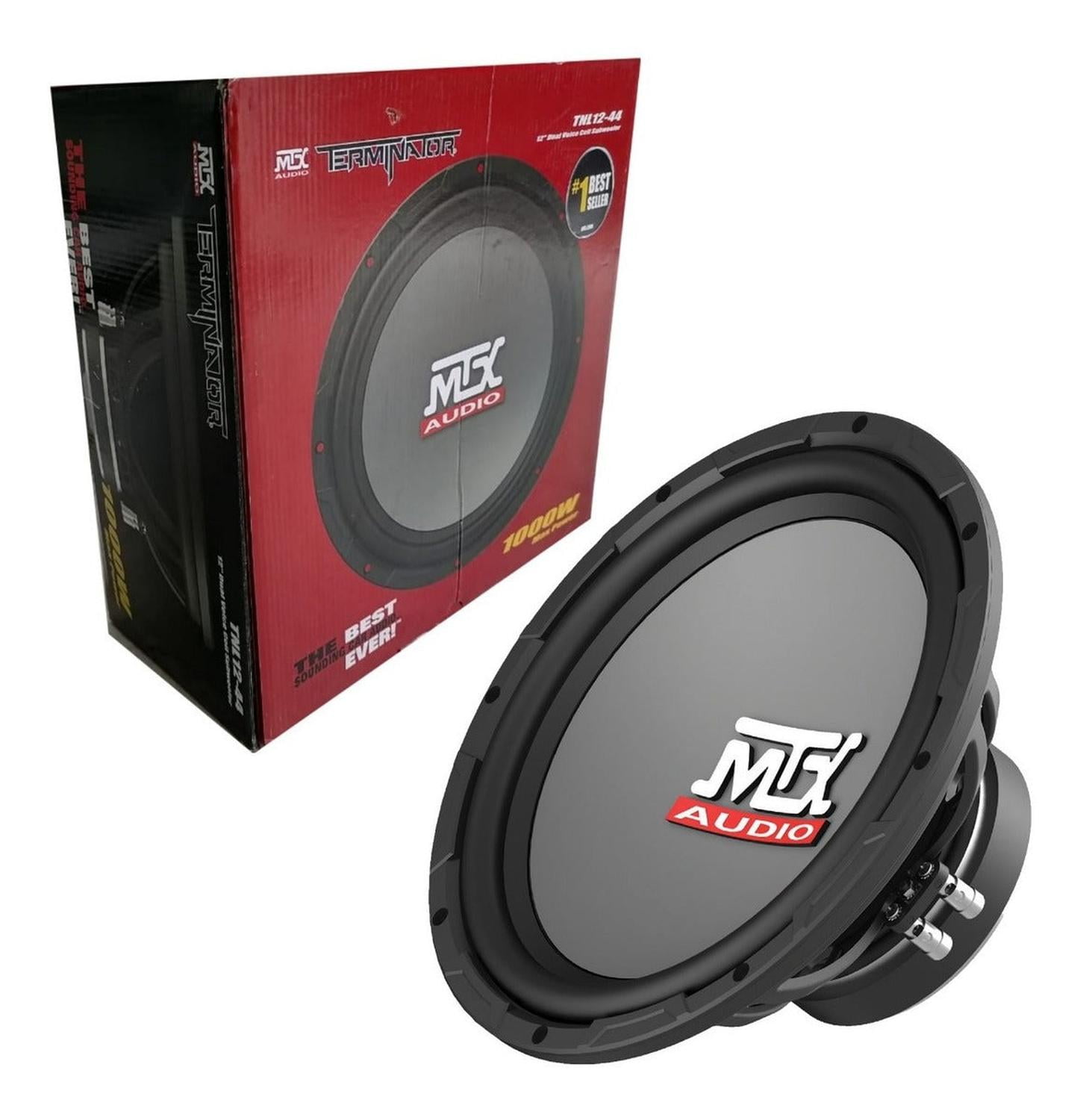 Subwoofer MTX Audio TNL12-44 1000 Watts 12 Pulgadas 4 Ohms 300 Watts RMS Doble Bobina Terminator ...