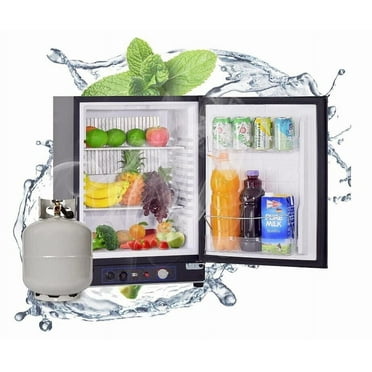 Smad 3 Way Fridge Gas/12V/110V 3.5 Cu.ft Propane Camping Refrigerator ...
