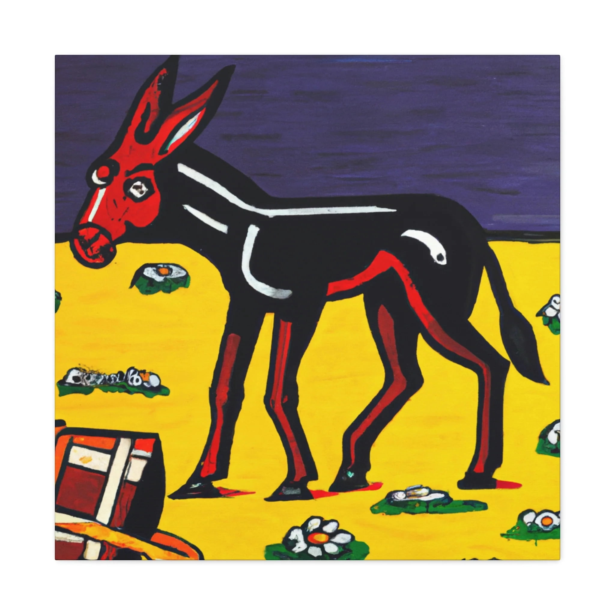 The Donkey's Style Dance - Canvas - Walmart.com