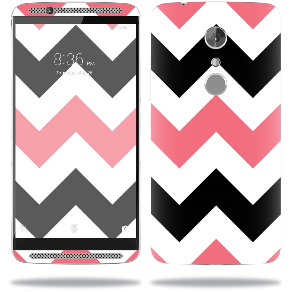 Skin Decal Wrap Compatible With ZTE Axon 7 Sticker Design Black Pink ...