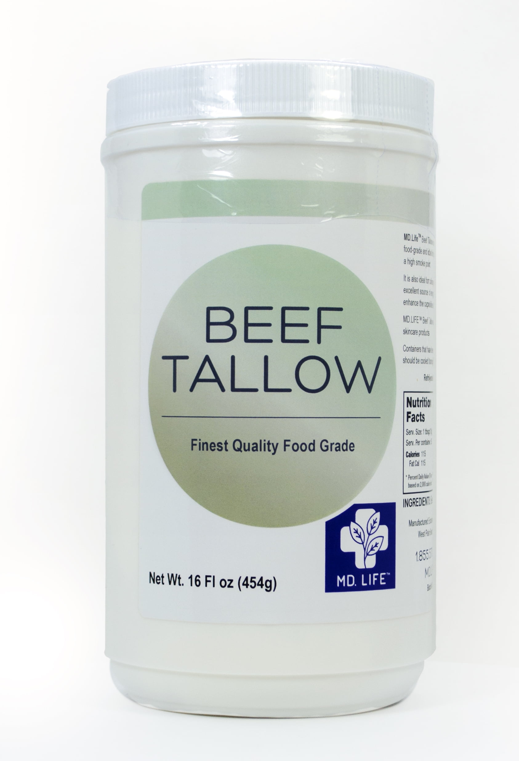 MD. Life Beef Tallow Food Grade Soap Candle Making Cooking Skincare Oil ...