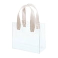 2Pcs Clear Packaging Bags Water Resistant PVC Gift Bag With Top Handle ...