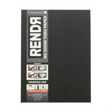 Crescent RENDR Hard-Cover Pad, 9in x 12in Tape-Bound, 48 Sheets/Pad ...