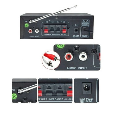 LineYDI 800W 2 Channel bluetooth Mini HIFI Power Amplifier Audio Stereo ...