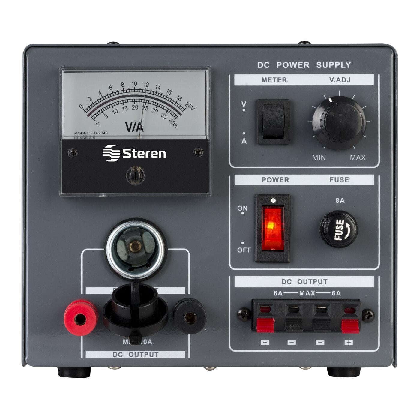 Fuente de poder regulada Steren PRL-25 de 0 a 15 Vcc 6 10 o 30 A ...