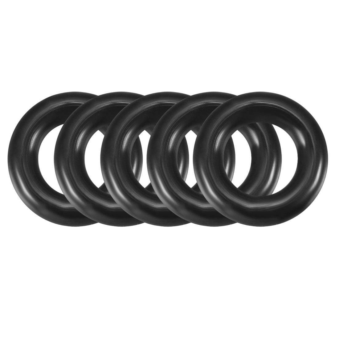 30Pcs Black Round Nitrile Butadiene Rubber NBR O-Ring 15mm OD 3.5mm ...