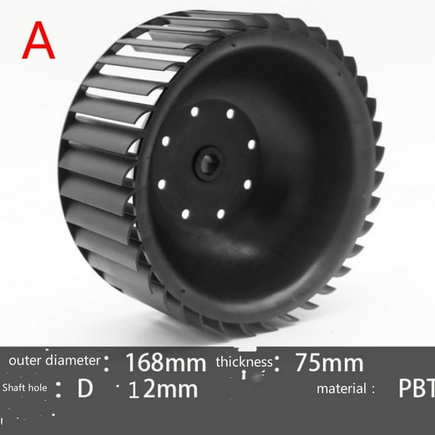 168mm High pressure centrifugal wind wheel plastic wind wheel for Multi ...