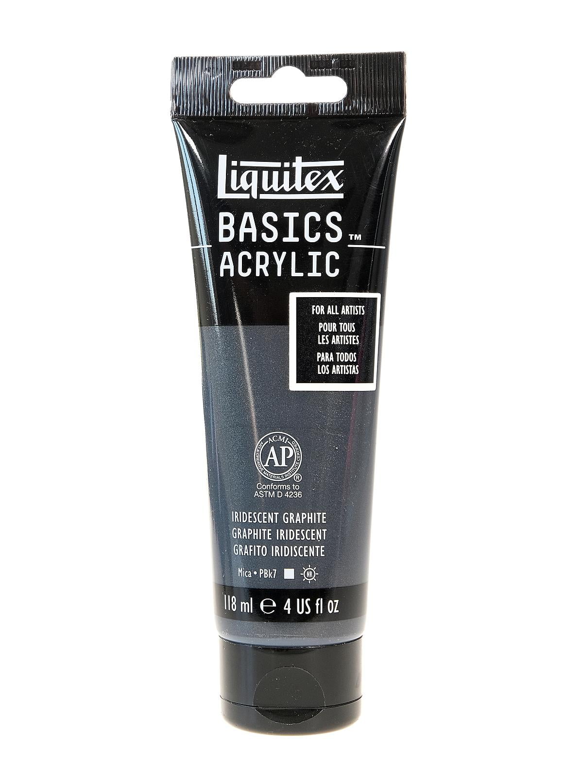 Basics Acrylics Colors iridescent graphite, 4 oz., tube (pack of 3 ...