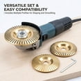 Angle Grinder Polishing Pad and Wood Carving Disc Set for Woodworking ...