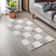 Abstract Gray Patchwork Door Mat 20x31.5 Inch Country Farmhouse ...