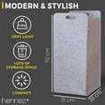 Hennez Collapsible Laundry Hamper Felt 70L - Lightweight Foldable ...