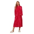 Richie House Women's Zip Up Fleece Warm Robe Plush Night Dressing ...