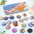 MORCART Hexagon Fridge Magnets Colorful Refrigerator Magnets Cute ...