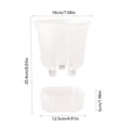 Breathable Orchid Container With Water Reservoir - Plastic Self ...