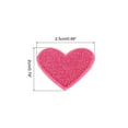 Heart Shaped Iron on Patches Embroidered Sew Patches Appliques Garment ...
