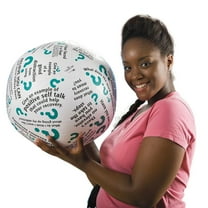 S&S Worldwide Toss 'n Talk-About Positive Attitude Ball for Adults ...