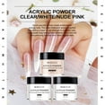 MOROVAN Acrylic Nail Kit, Clear White Pink Powders, Acrylic Liquid 4 oz ...
