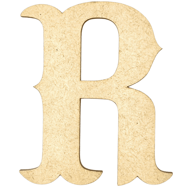 Krafty Supply 8" Tall MDF Letter R |1/8" Thick | Western Railroad ...