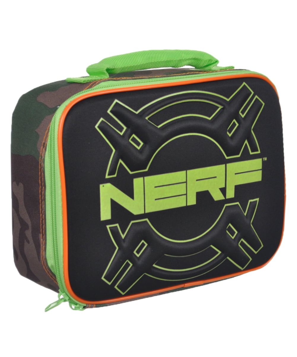 Nerf "Raised Insignia" Lunchbox - black/green, one size - Walmart.com