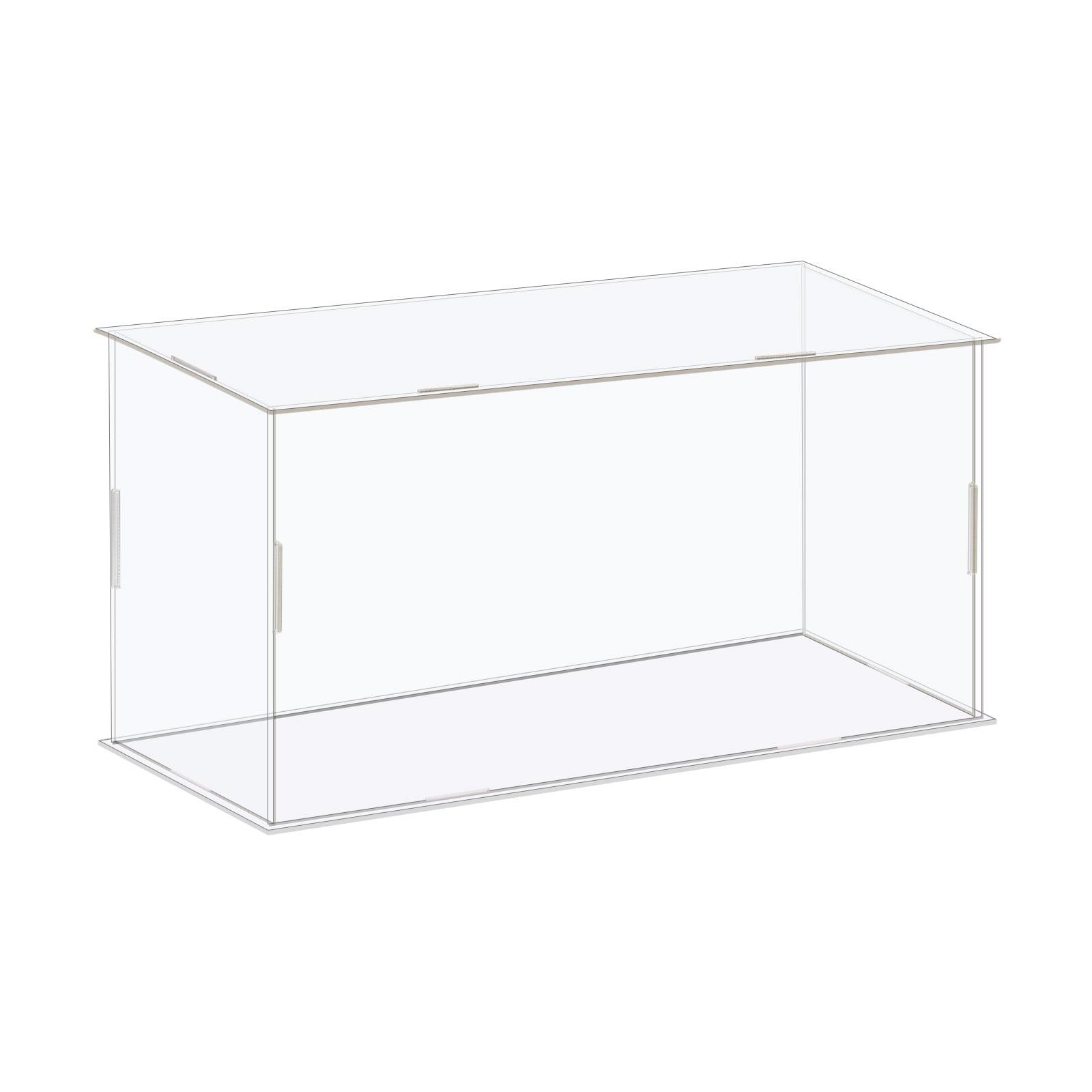 Uxcell Display Case Box Acrylic Box Transparent Dustproof Protection ...