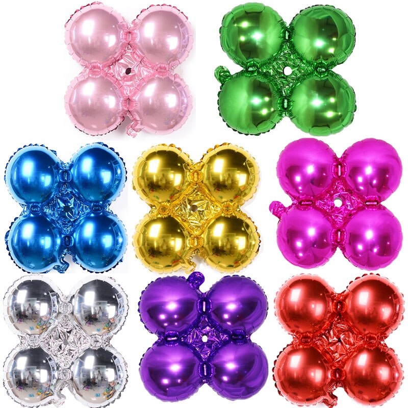 20 Pack Balloons Arch Set, Aluminum Foil Balloon with Reusable Free Air ...