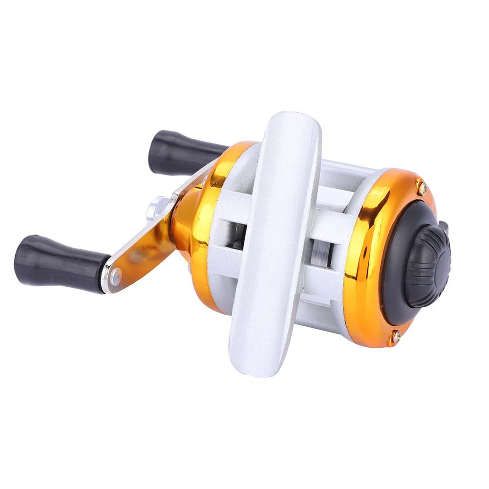 Herwey Deukio Portable Winter Ice Fishing Reel Wheel with Wire Outdoor ...