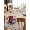 Burlap Table Runner 36 Inches Long, Happy Independence Day Chicken Non ...