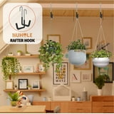 HUHOLE Heavy Duty Storage Hooks, 4PC Rafter Hangers, Pegboard Garage ...