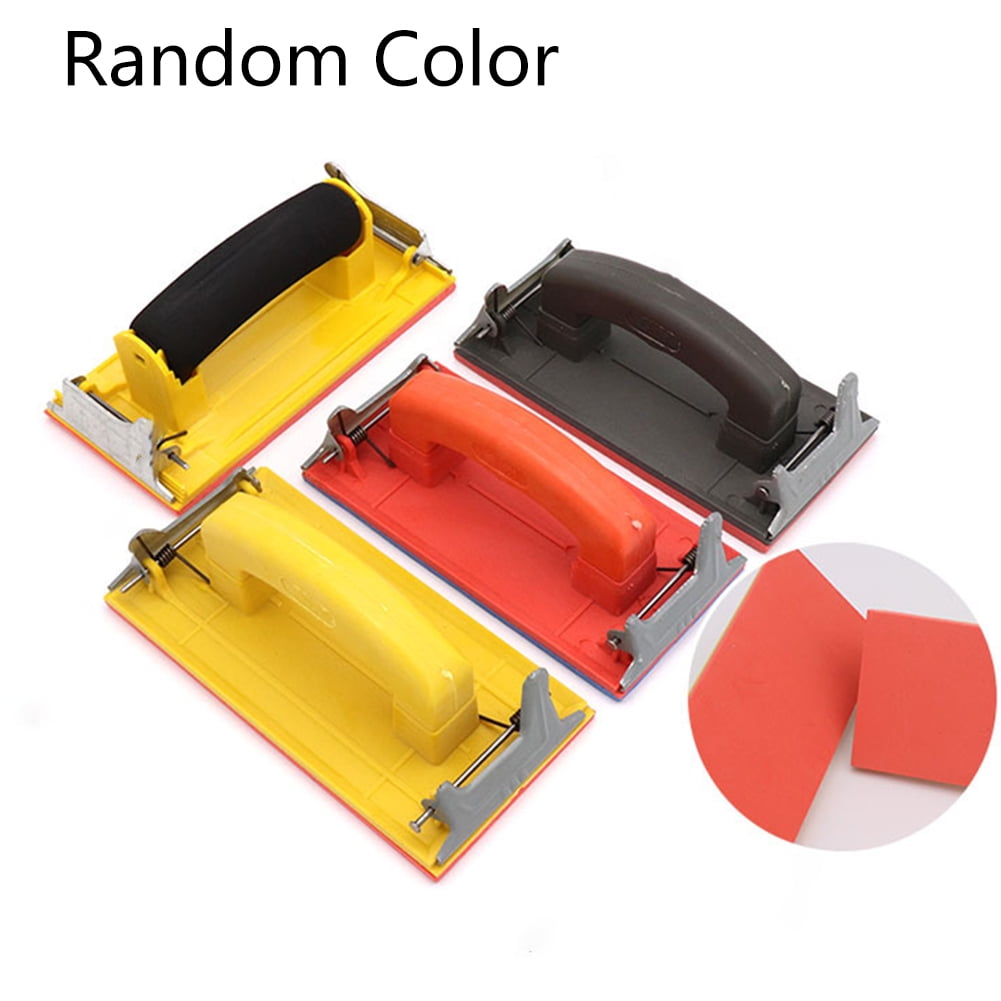 Goodhd Plastic Plastering Trowel Foam Base Sand Paper Frame Holder Two ...