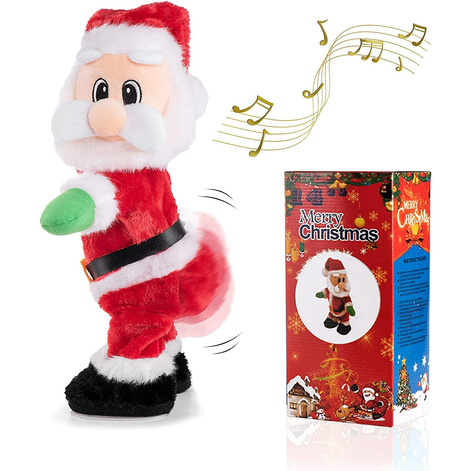 CH Twerking Santa Claus 14 Santa Doll Animated Christmas Toys Singing Spanish Song Xmas Santa Toys for Kids Walmart