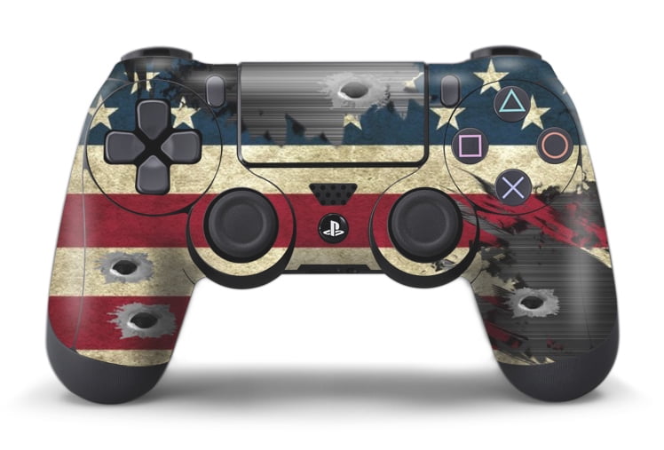 Skin Stickers for Playstation 4 Controller - Vinyl Leather Texture ...