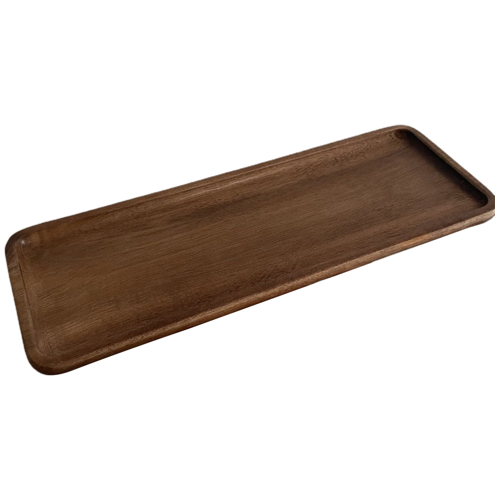 DISHAN Multipurpose Solid Wood Storage Tray - Rectangle Shape, for ...