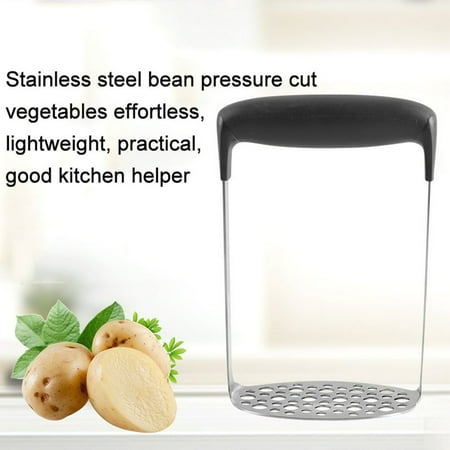 Ergonomic Wide Handle Stainless Steel Potato Vegetable Fruit Masher ...