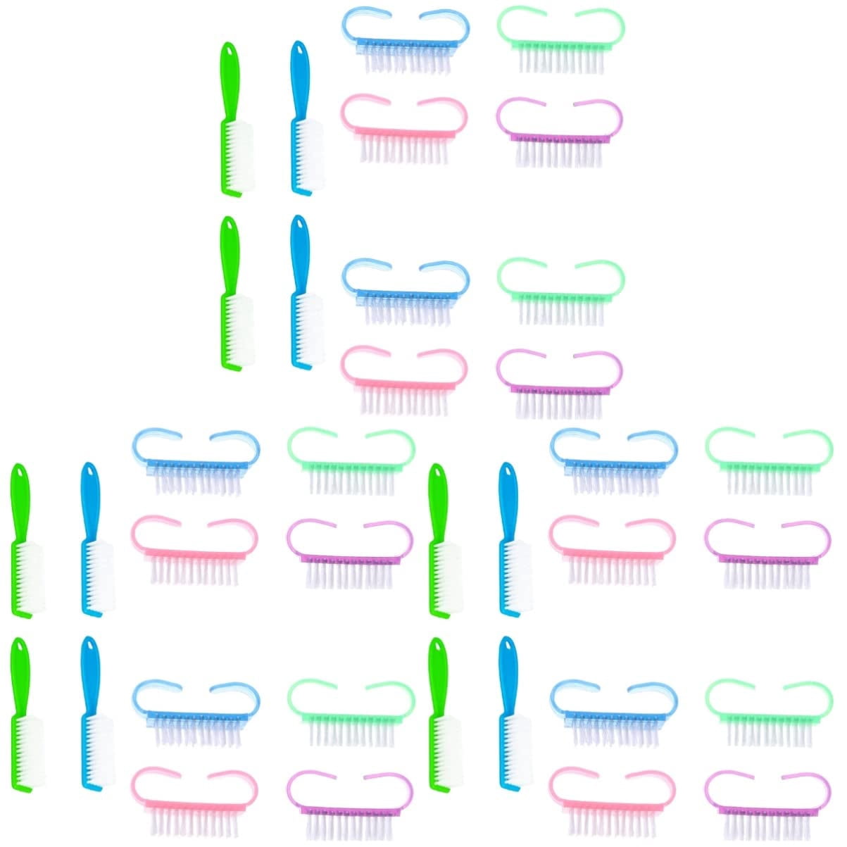 36pcs Pink, Shape For And Women Toe Pedicure Scrub Brush with Bristle ...