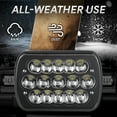 DNA Motoring 7X6" H6054 LED Hi/Lo Sealed Beam Headlights for Chevy GMC ...