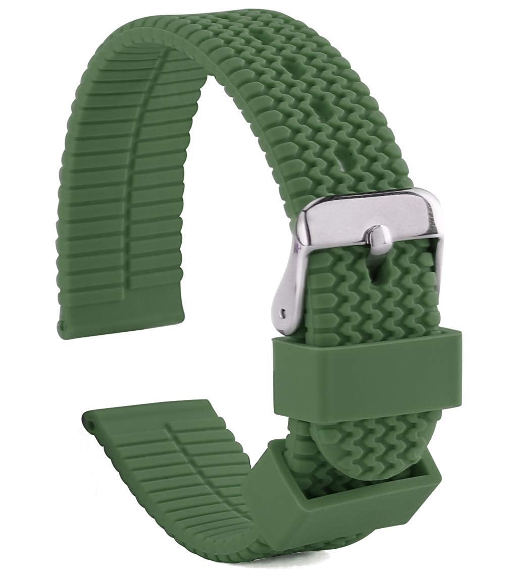Silicone Rubber Watch Band - Waterproof, Silicone & Rubber, Includes ...