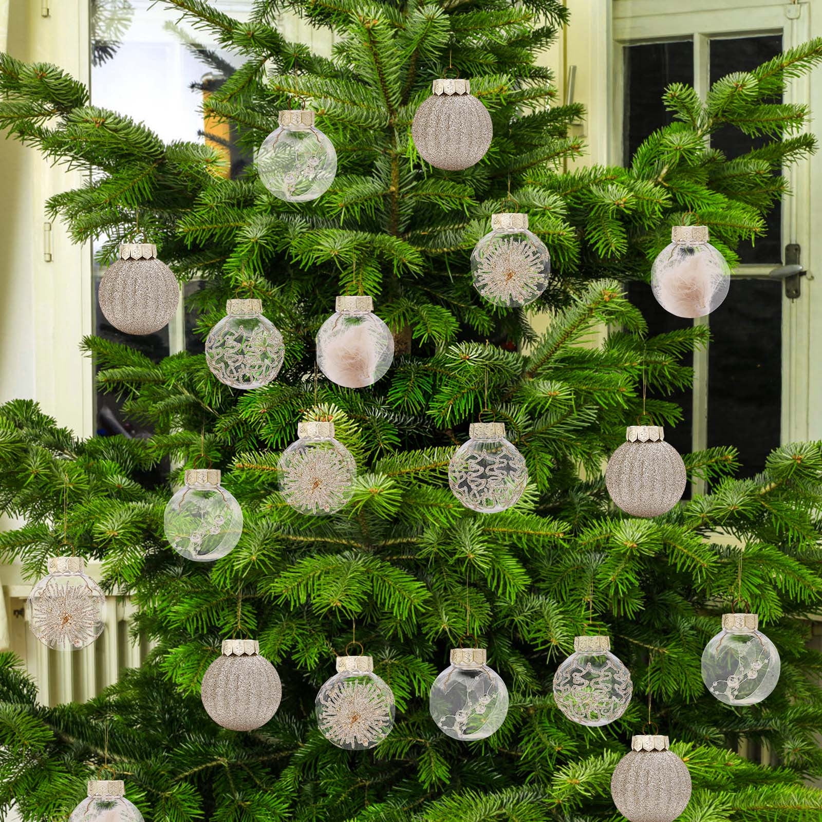 Click here for Wooowa 30 Pcs Clear Christmas Ornaments Balls  Cle... prices