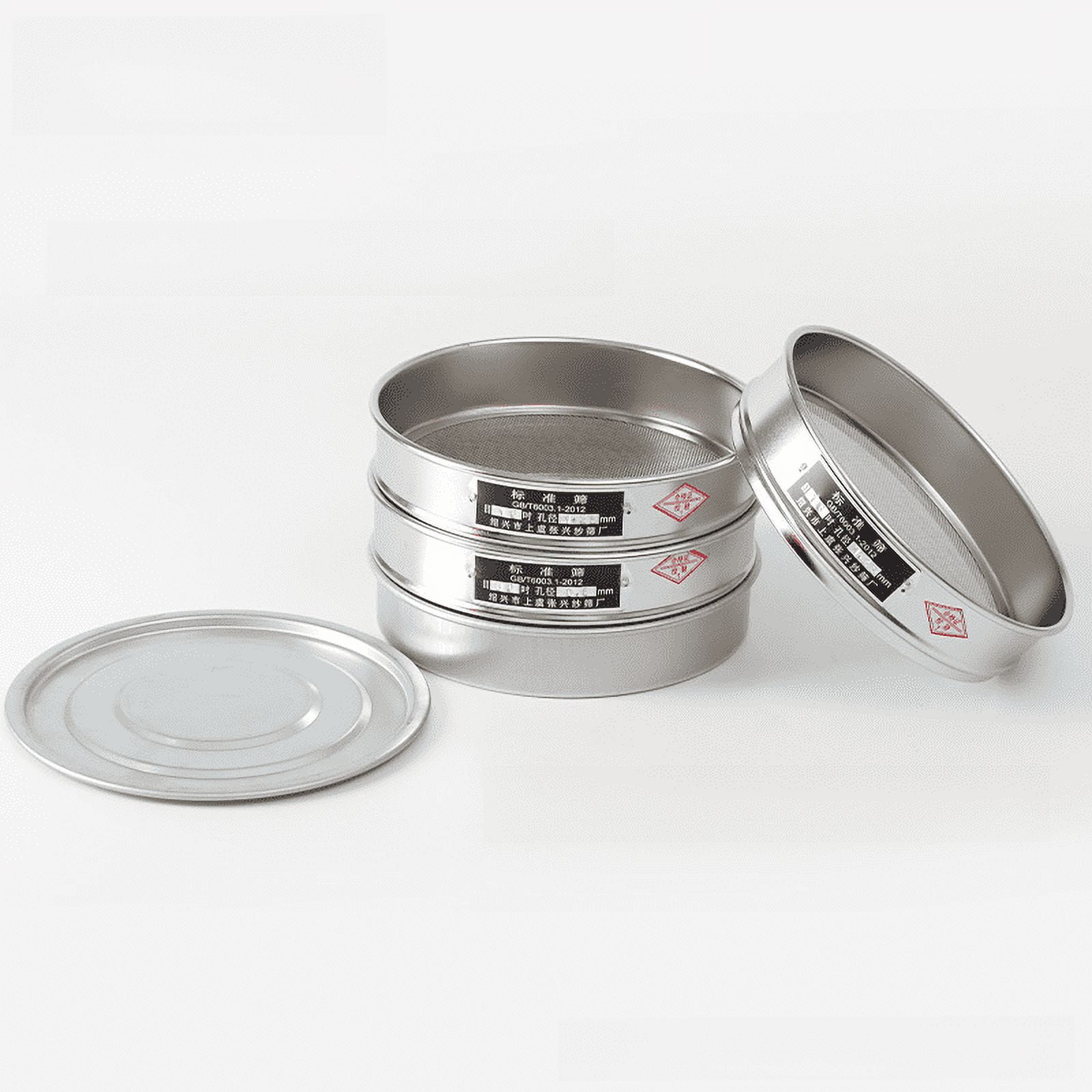 Tamiz estándar con marco de perforación cromado de 20 cm de diámetro ...