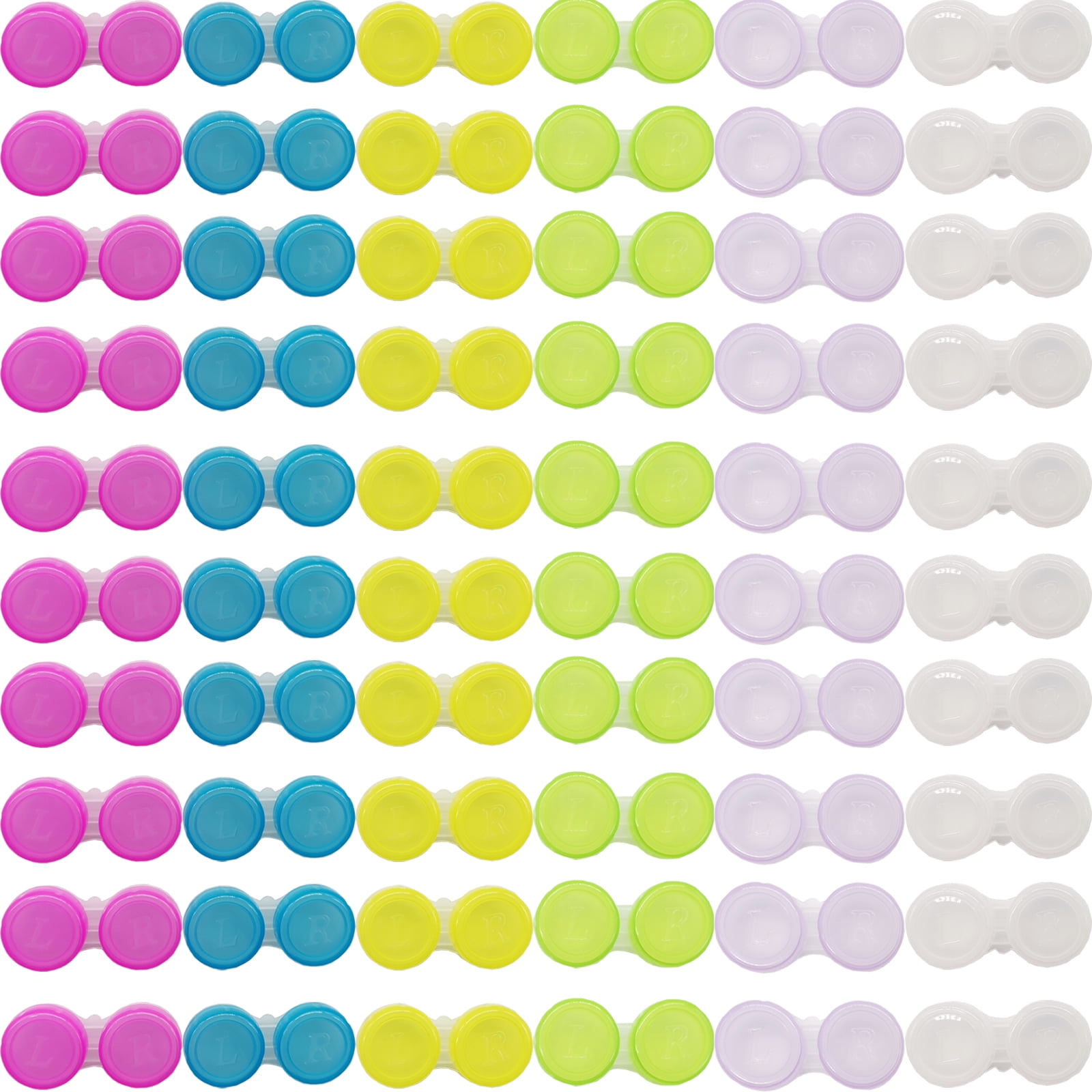 RONYOUNG 60PCS Contact Lens Cases Contact Lens Holder Box Left/Right ...