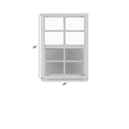 Shed Windows and More, Aluminum Window, 18" x 23", White Flush Mount ...