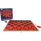 Point Games Classic Checkers Board Game - Interlocking Pieces with ...