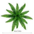 EcoVerve 1Pack Lifelike Light Impervious Man Made Fern Fern Green With ...