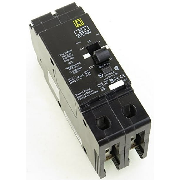 Square D EGB24020 2 Pole 20 Amp 480v Circuit Breaker EGB - Walmart.com - Walmart.com