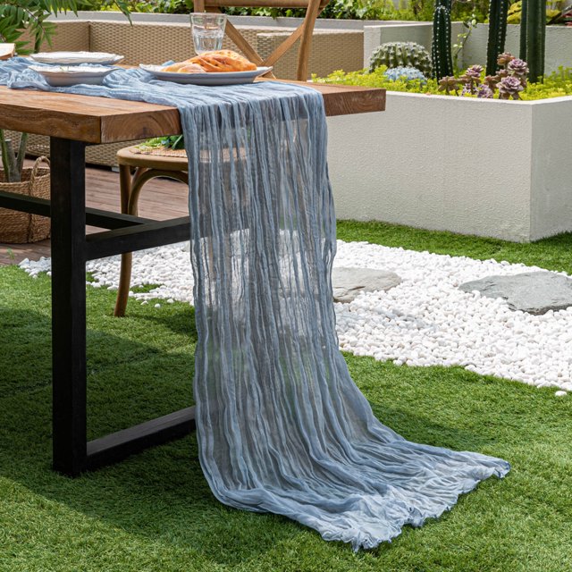 Cheesecloth Table Runner 10 ft Boho Gauze Cheese Cloth Table Runner ...