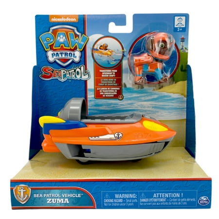 Paw Patrol Zuma Sea Patrol Vehicle with Zuma Figure For ages 3 ...