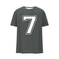 Feancey Number 7 T-Shirt Unisex Short Sleeve Varsity Shirt Sports Team ...